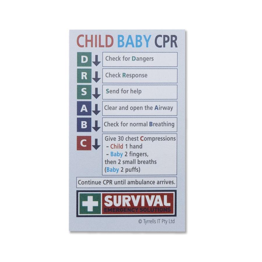 First Aid Restock Item - CPR Card